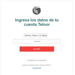 Pago en línea TELNOR. Descarga e impresión de recibo.