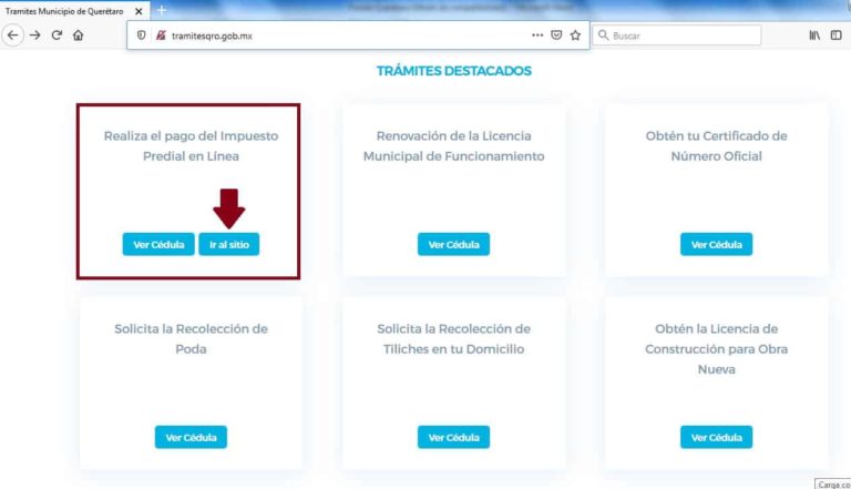 Pasos para pagar predial online en Queretáro