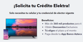 Crédito Elektra: Solicítalo 100% en línea.